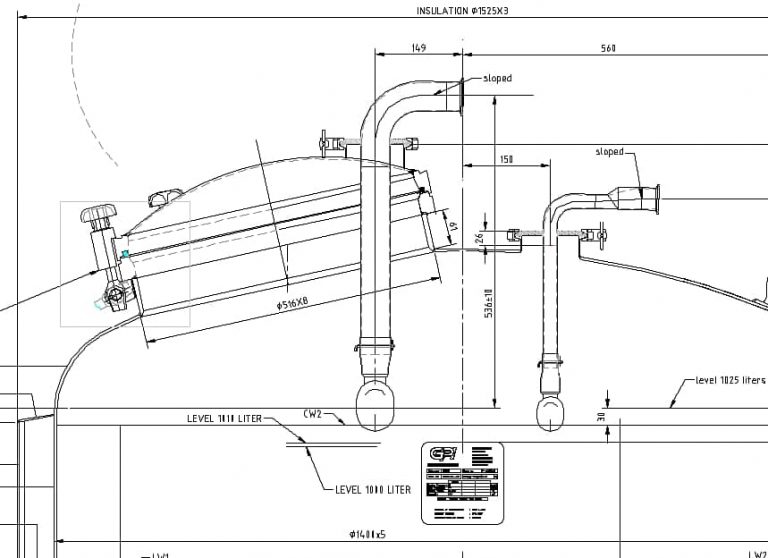 Self-cleaning stainless steel tanks | CIP systems and tank | Gpi Tanks