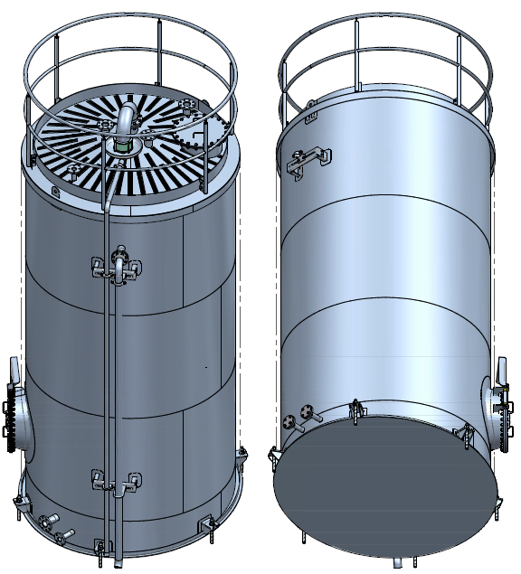Gpi Tanks supplies a 24m3 stainless steel sulphuric acid tank